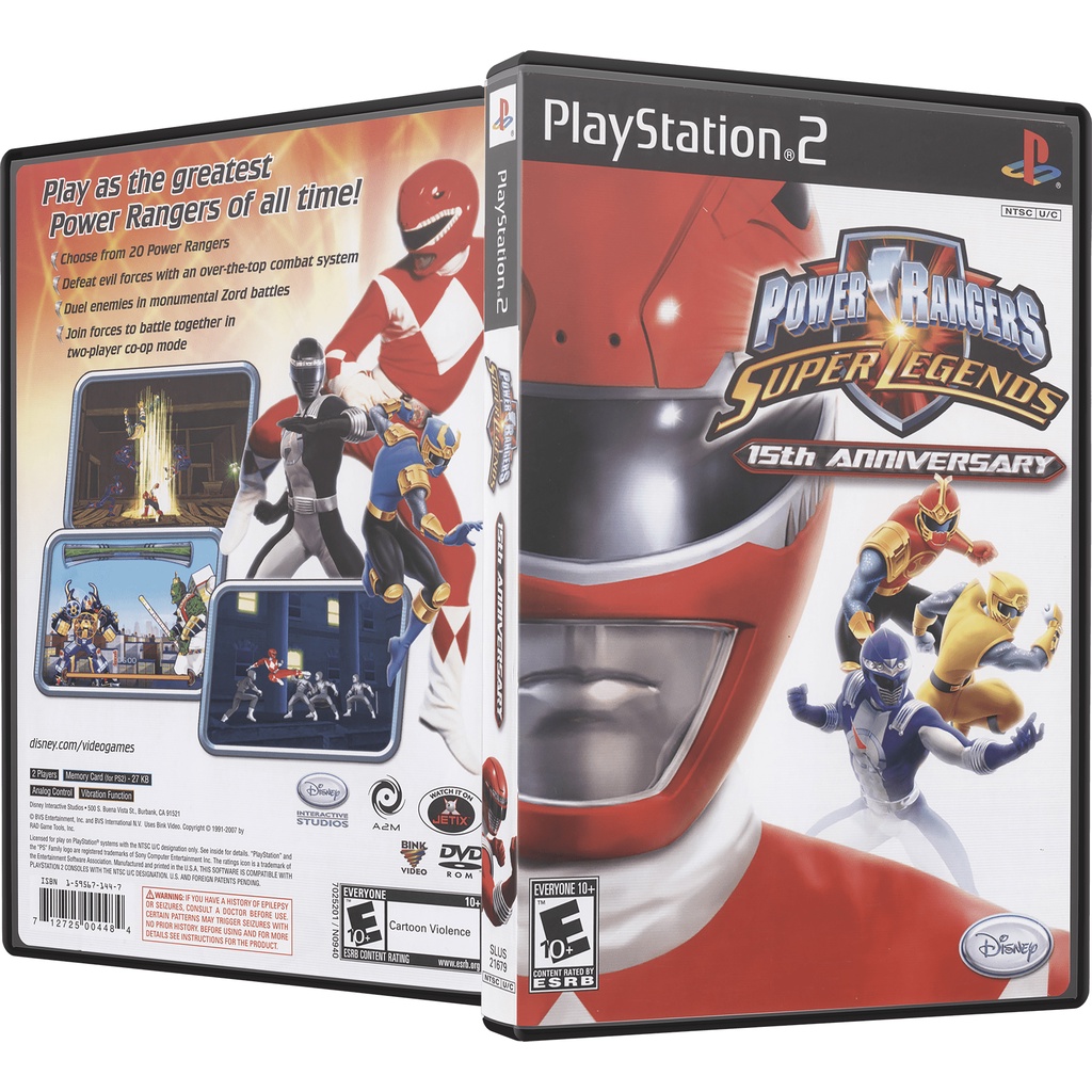 Power Rangers - Super Legends - 15th Anniversary (USA) para ps2 ...