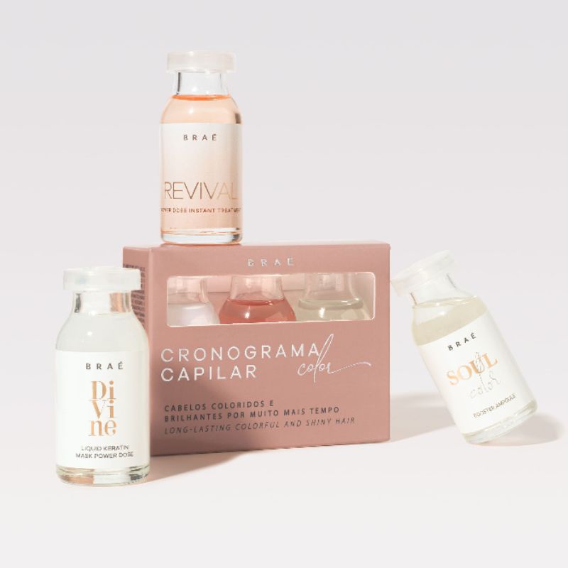 KIT AMPOLA COLOR/REPAIR BRAÉ 13ml cada | Shopee Brasil