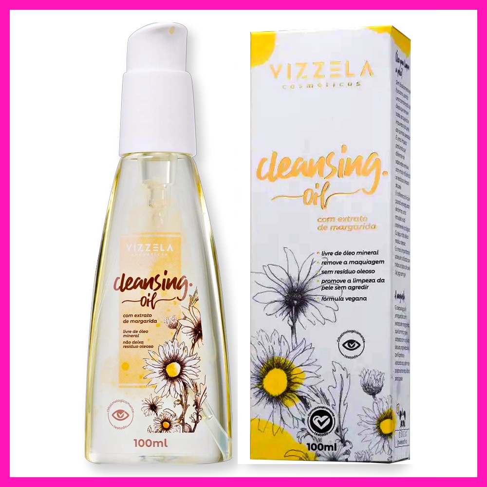 Vizzela Cleansing Oil (Fórmula Vegana) 100ml | Shopee Brasil