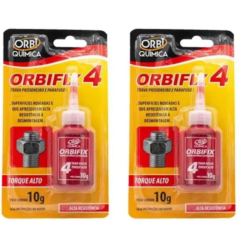 Cola Trava Roscas Parafuso Vermelha Orbifix 4 Torque Alto 10g - 02 Unid ...