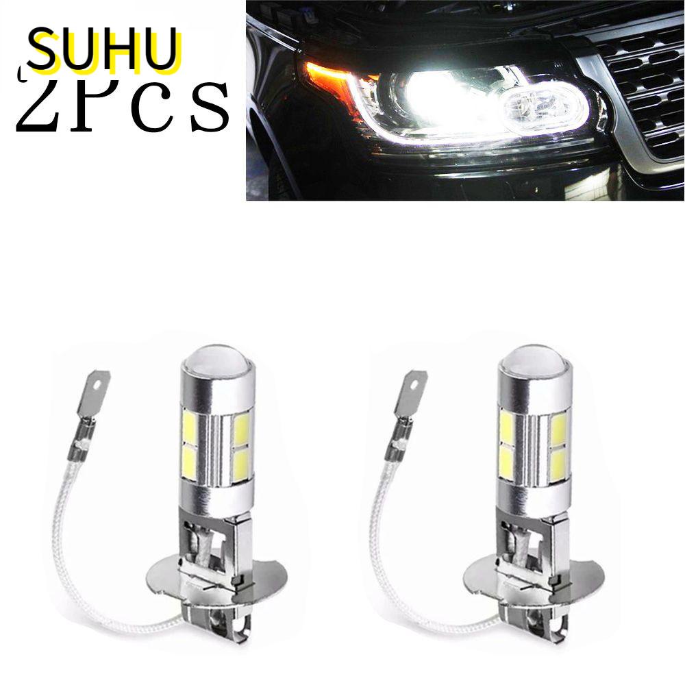 SUHU 2Pcs Lâmpada De Nevoeiro Para Carro De Alta Potência 6000K H3 LED Dirigindo DRL Auto ...