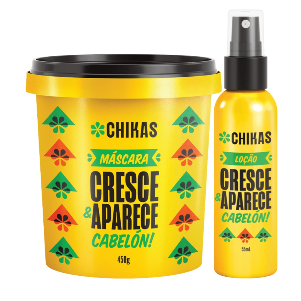 Máscara de Tratamento Chikas Cresce e Aparece Loção Tônica | Shopee Brasil