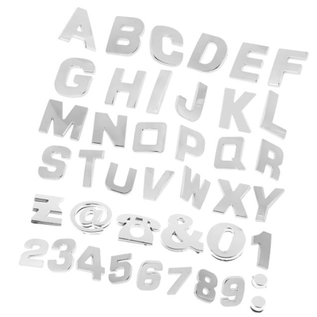 Letra 3d Emblema Nome Alfabeto Abc A - Z Alfanuerico 0 A 9 25mm Com ...