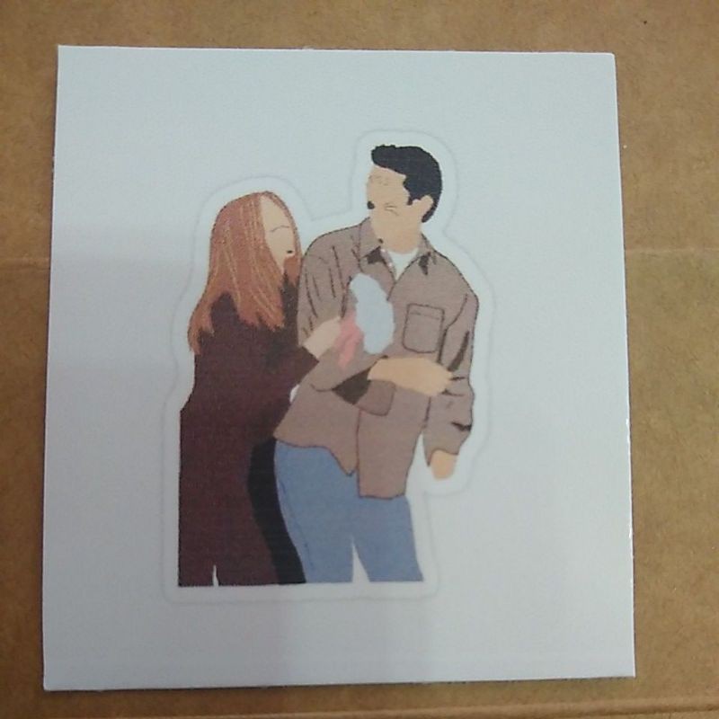 Adesivo/Sticker do seriado Friends dos personagens Ross e Rachel com os ...