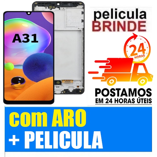 Tela Display Frontal Samsung A31 Incell com Aro | Shopee Brasil