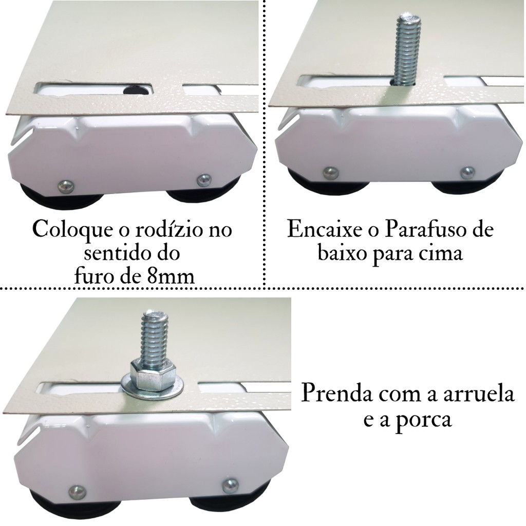 Pés com rodinhas Para Rack Fácil Locomoção | Shopee Brasil