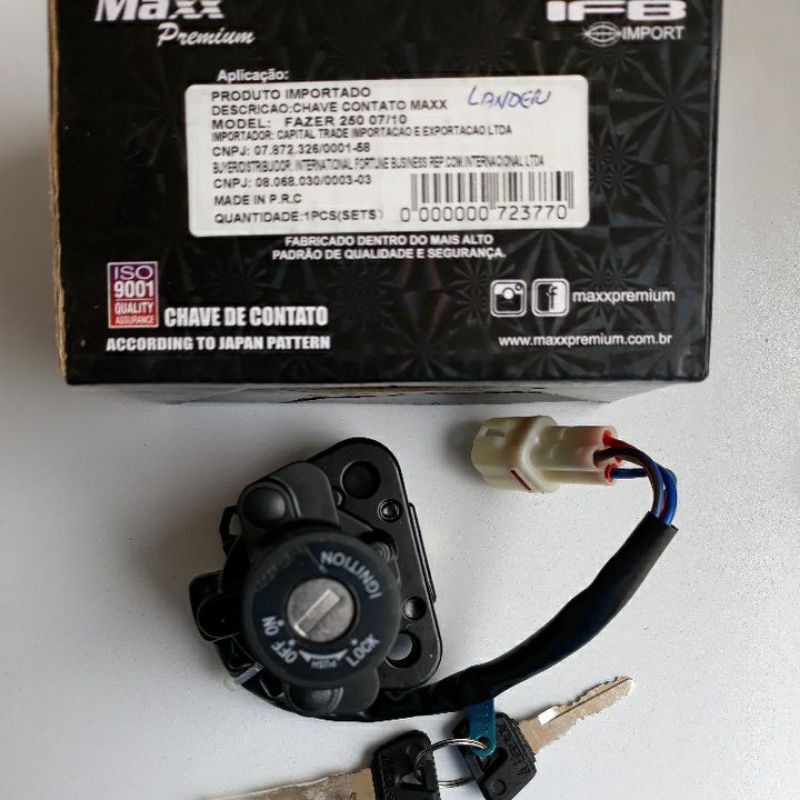 Chave contato Yamaha Fazer 250 Lander 4 fios Maxx Premium | Shopee Brasil