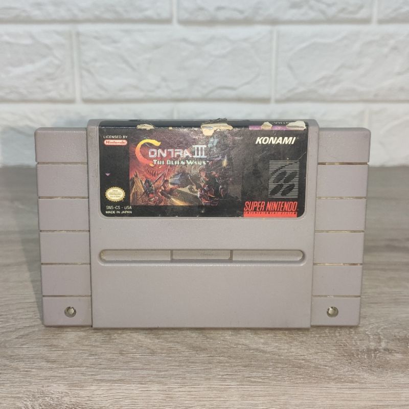 Contra 3 snes original super Nintendo | Shopee Brasil