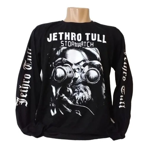 Camiseta Jethro Tull Stormwatch Manga Longa. Rock N Roll | Shopee Brasil