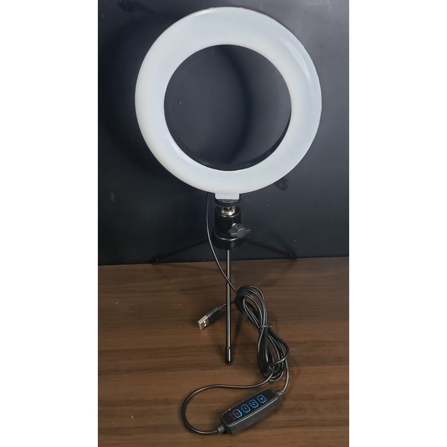 Ring Light Mesa Maquiagem Youtuber acompanha Tripé de mesa | Shopee Brasil