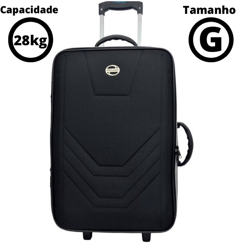 Mala de viagem Grande 28 kg (Dentro das medidas para voos ). Medidas ...