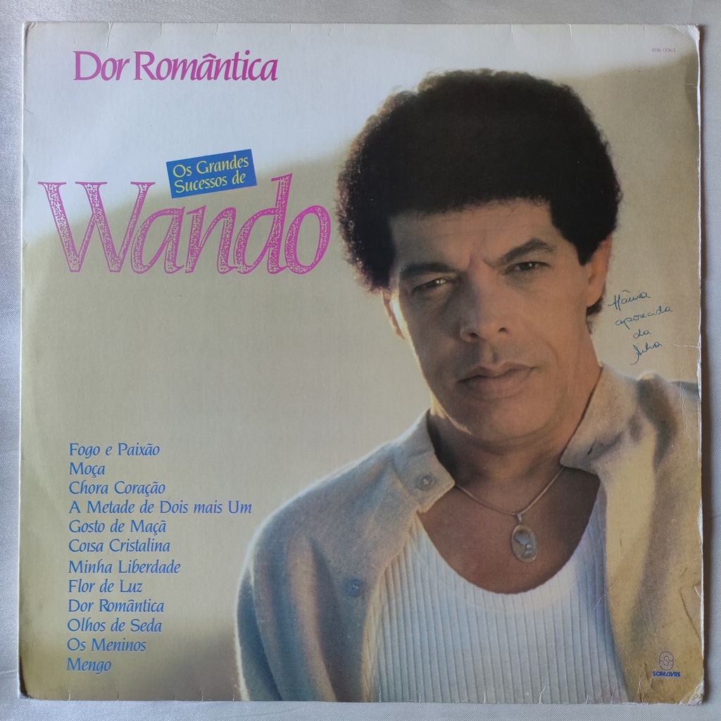Disco De Vinil Lp - Wando – Dor Romântica - Os Grandes Sucessos De ...