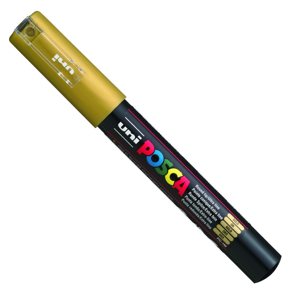 Caneta Posca Pc-1m Gold Ponta Fina 0,7mm | Shopee Brasil