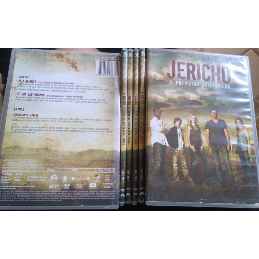 Dvd Original Jericho A Primeira Temporada 6 discos ( Episódios 1 ao 22 ...