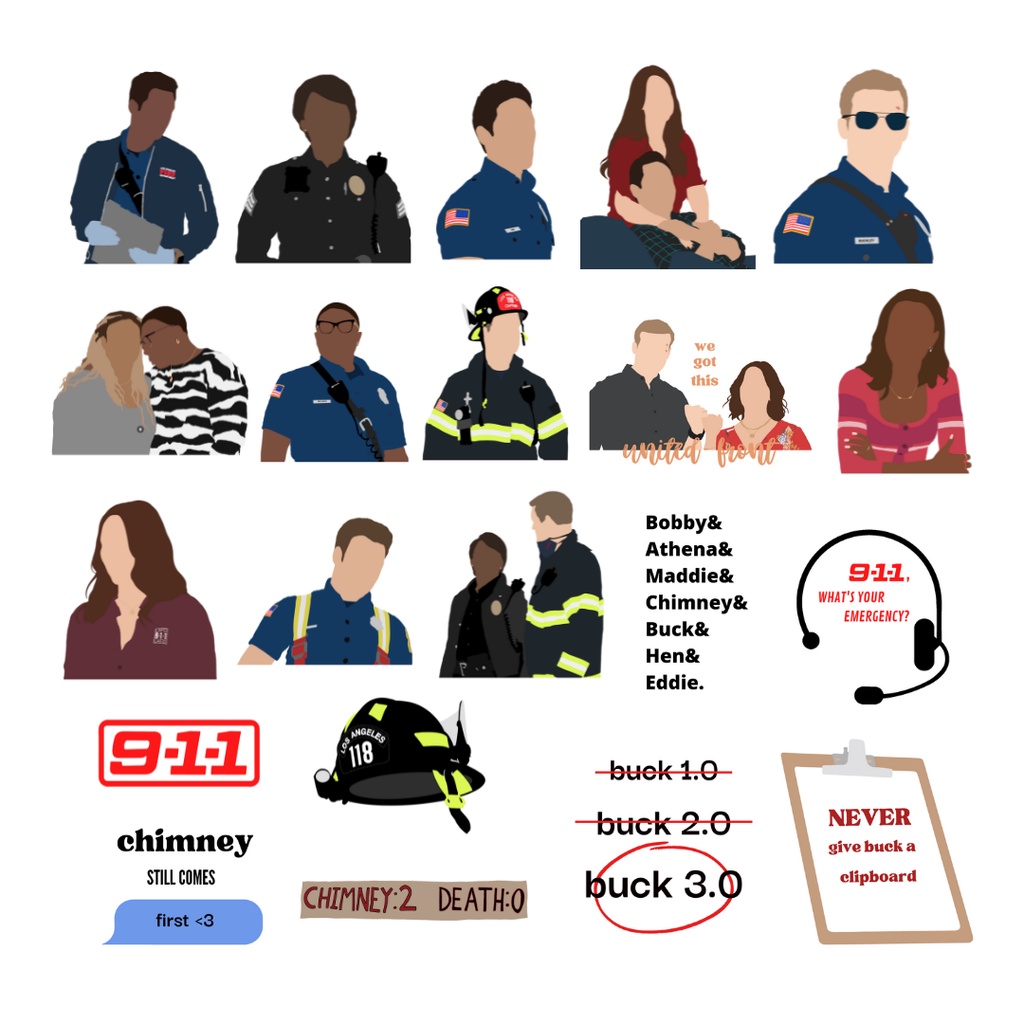 Kit de stickers 911 (série) | Shopee Brasil