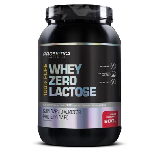 100% PURE WHEY ZERO LACTOSE POTE 900g PROBIOTICA | Shopee Brasil