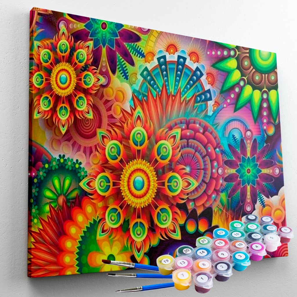 Kit Pintura Numerada Terapêutica - Mandalah | Shopee Brasil