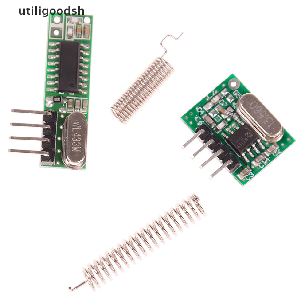 (utiligoodsh) Módulo RF 433mhz/kit Receptor E Transmissor Superheterody ...
