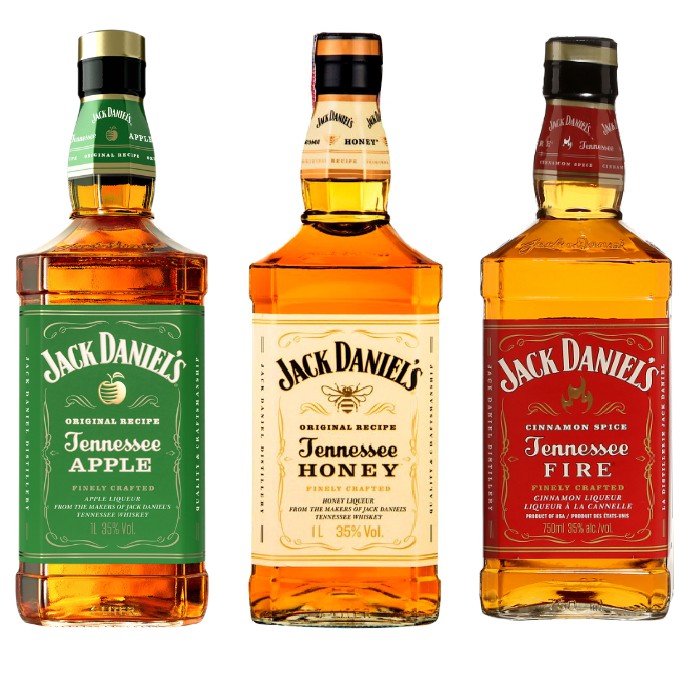 Kit Whiskey Jack Daniel's Honey + Apple + Fire 1000ml cada | Shopee Brasil