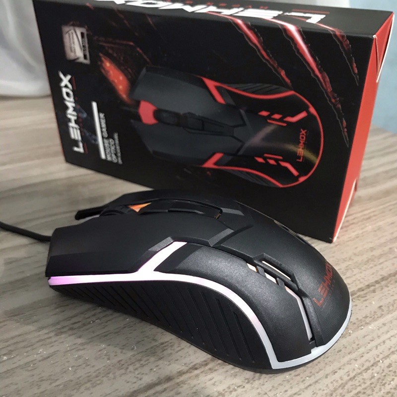 MOUSE LEHMOX GAMER ÓPTICO DPI AJUSTÁVEL | Shopee Brasil