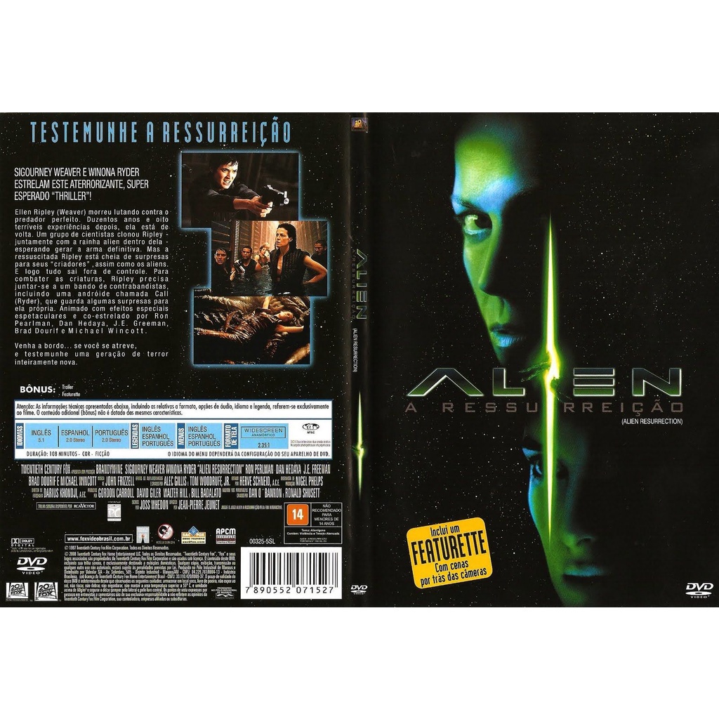 ALIEN 4 - A RESSUREIÇÃO (1997) | Shopee Brasil