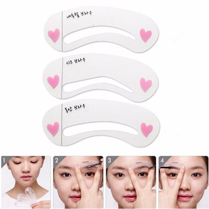 Molde Para Sobrancelhas Kit Com 3 Moldes Mini Brow Class Shopee