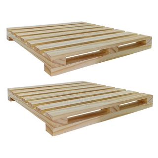 Kit 2 Palet De Madeira 50x50 Palite Pallet Estrado Novos Pinus | Shopee ...