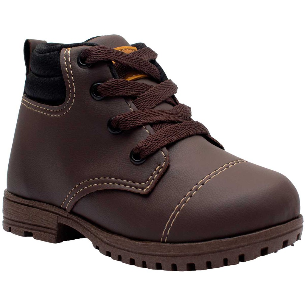 Bota Coturno Infantil Masculino Menino Botinha Leve 09.02 | Shopee Brasil
