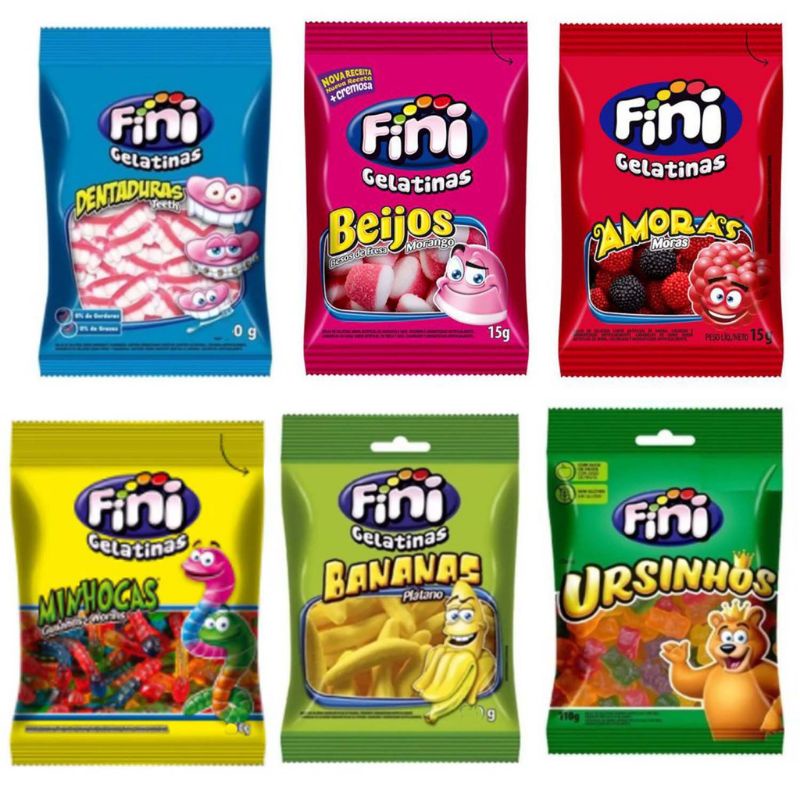 doces fini 15g cores e sabores variados | Shopee Brasil