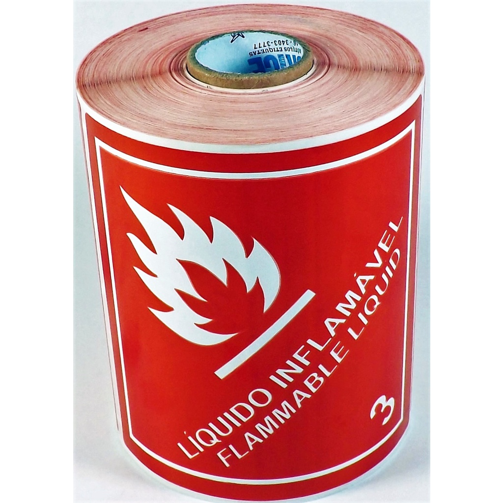 Etiqueta Adesiva Inflamavel 3 - 1010 Unidades | Shopee Brasil