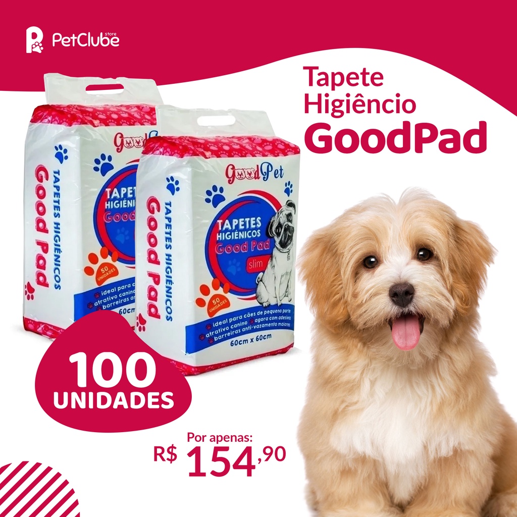 Tapete Higiênico Good Pad - 100 Unidades | Shopee Brasil