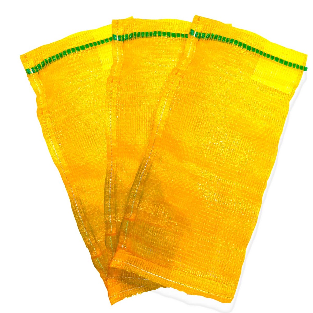 100 Sacos Rafia 24X57 Rede Amarela P/ 5kg Frutas Legumes | Shopee Brasil