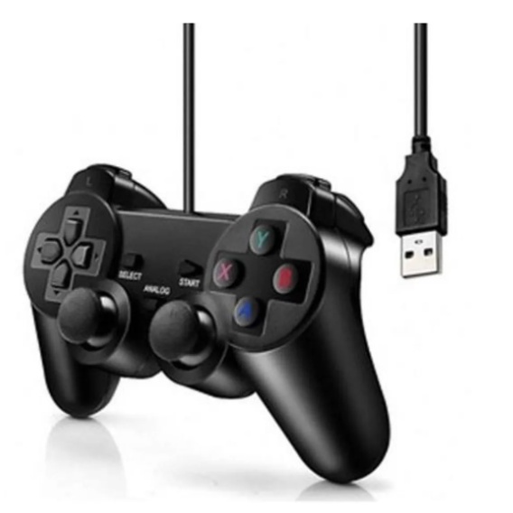 Controle Usb Dual Shock Analogico Pc Computador Windows | Shopee Brasil