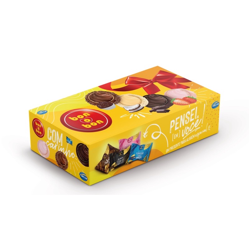Caixa Bombom Bon O Bon Mix Arcor 165g | Shopee Brasil