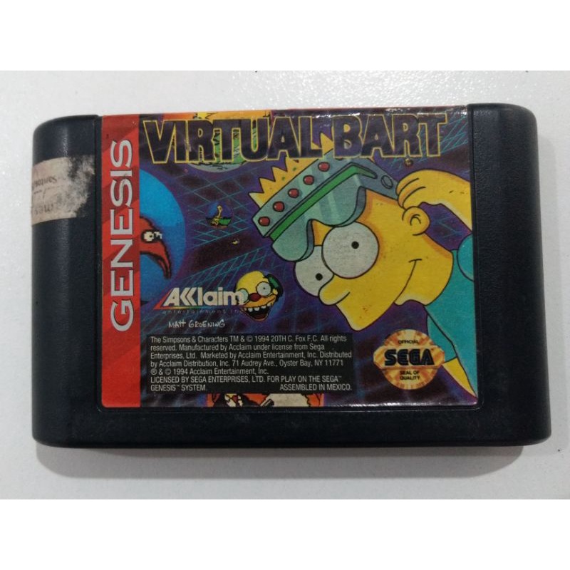 virtual bart original mega drive | Shopee Brasil