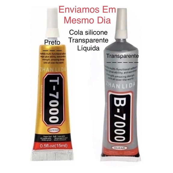 Cola PEQUENA Adesiva Multiuso at-7000 Celular 15ml | Shopee Brasil