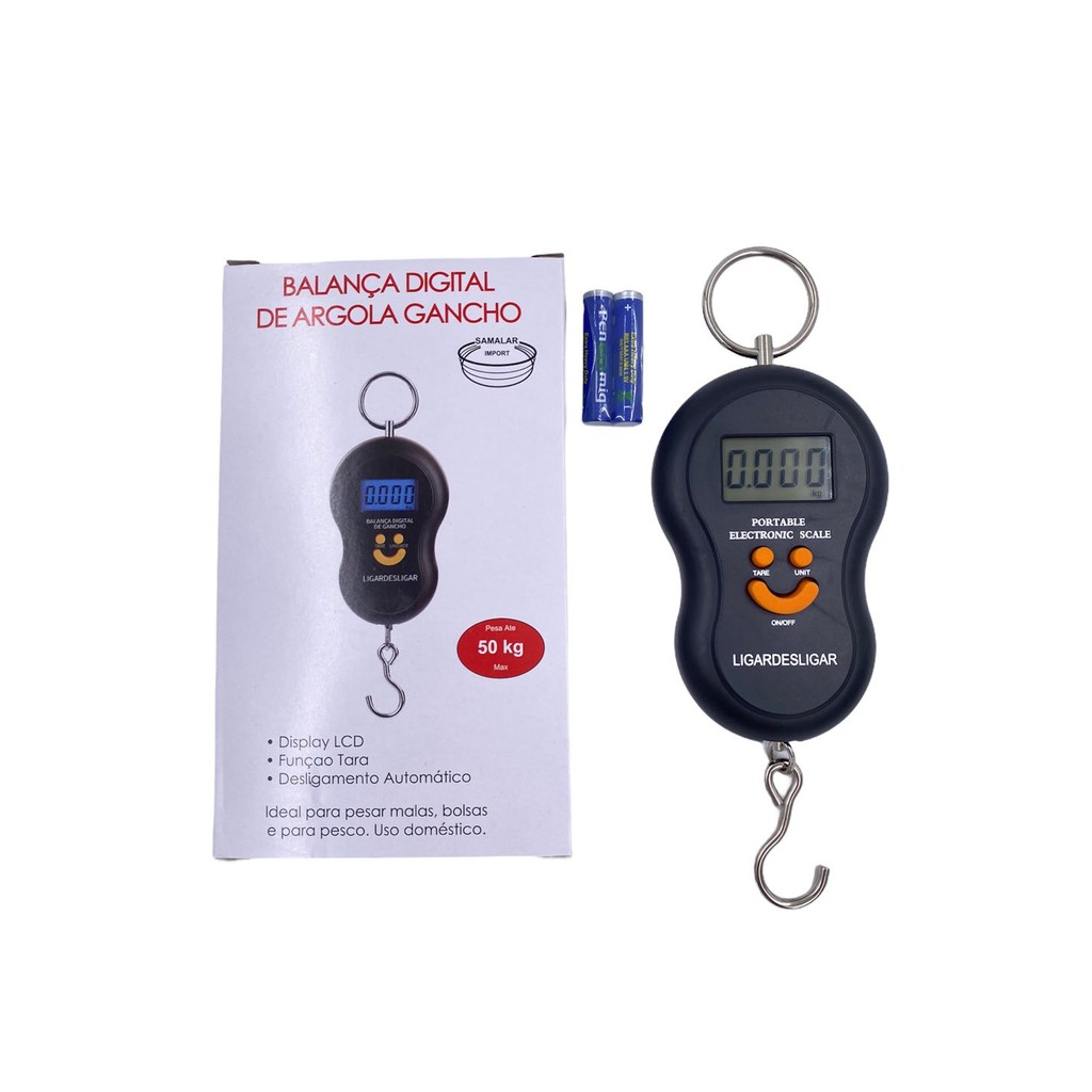 Balança Pêndulo Digital 50kg Para Pesar Malas Viagem | Shopee Brasil