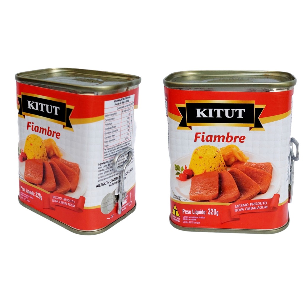 Fiambre Kitut Lata Kit Com 2 Unidades de 320g | Shopee Brasil