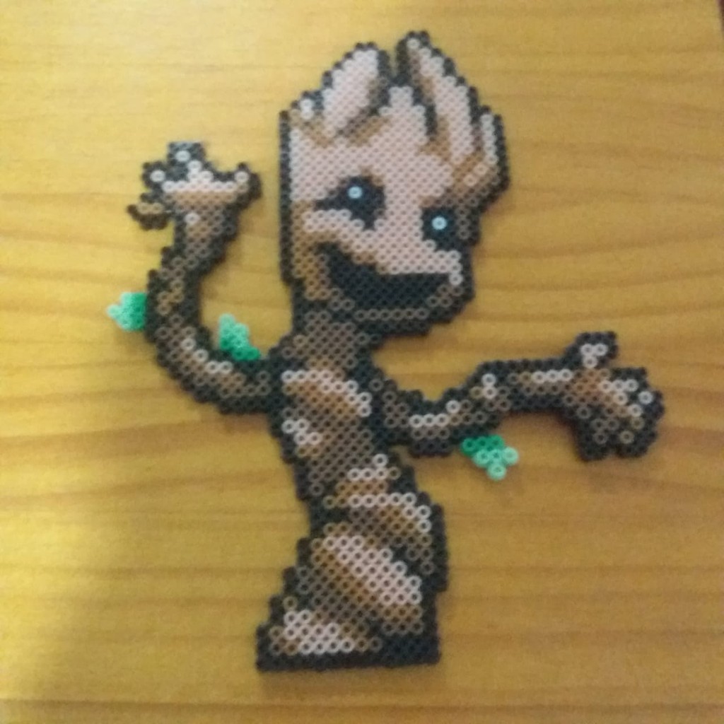 Groot Pixel Art Perler Beads Grande - Imã | Shopee Brasil