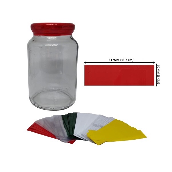 Kit 100 Lacres Abertos em PVC Termoencolhível 117mm X 30mm Lacre Para ...