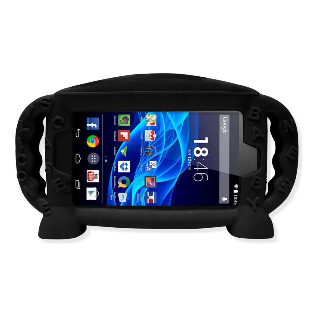 Capa Case Infantil Para Tablet 7 Polegadas Todas As Marcas rosa preto ...