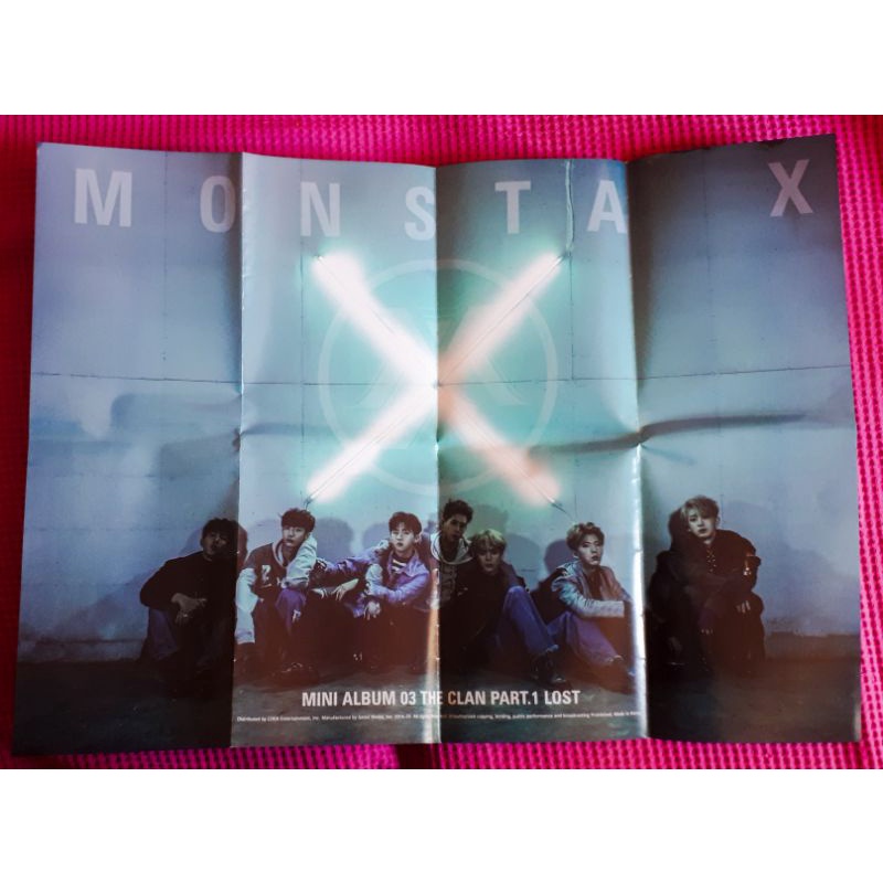 Monsta X - Poster Oficial - The Clan pt. 1: Lost ver. (Novo) | Shopee ...