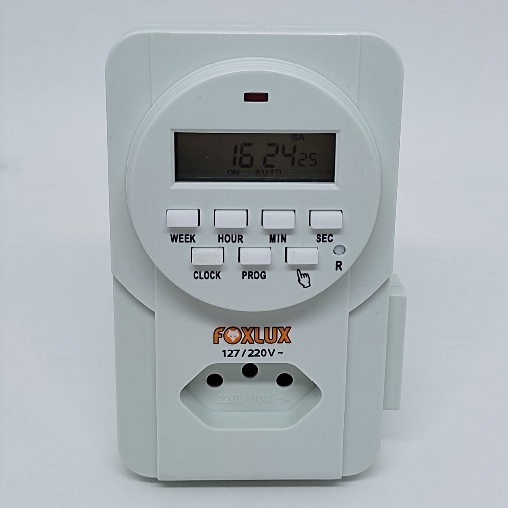 Timer Digital e Temporizador Com Tomada 2P+T Inteligente Bivolt 110 ...