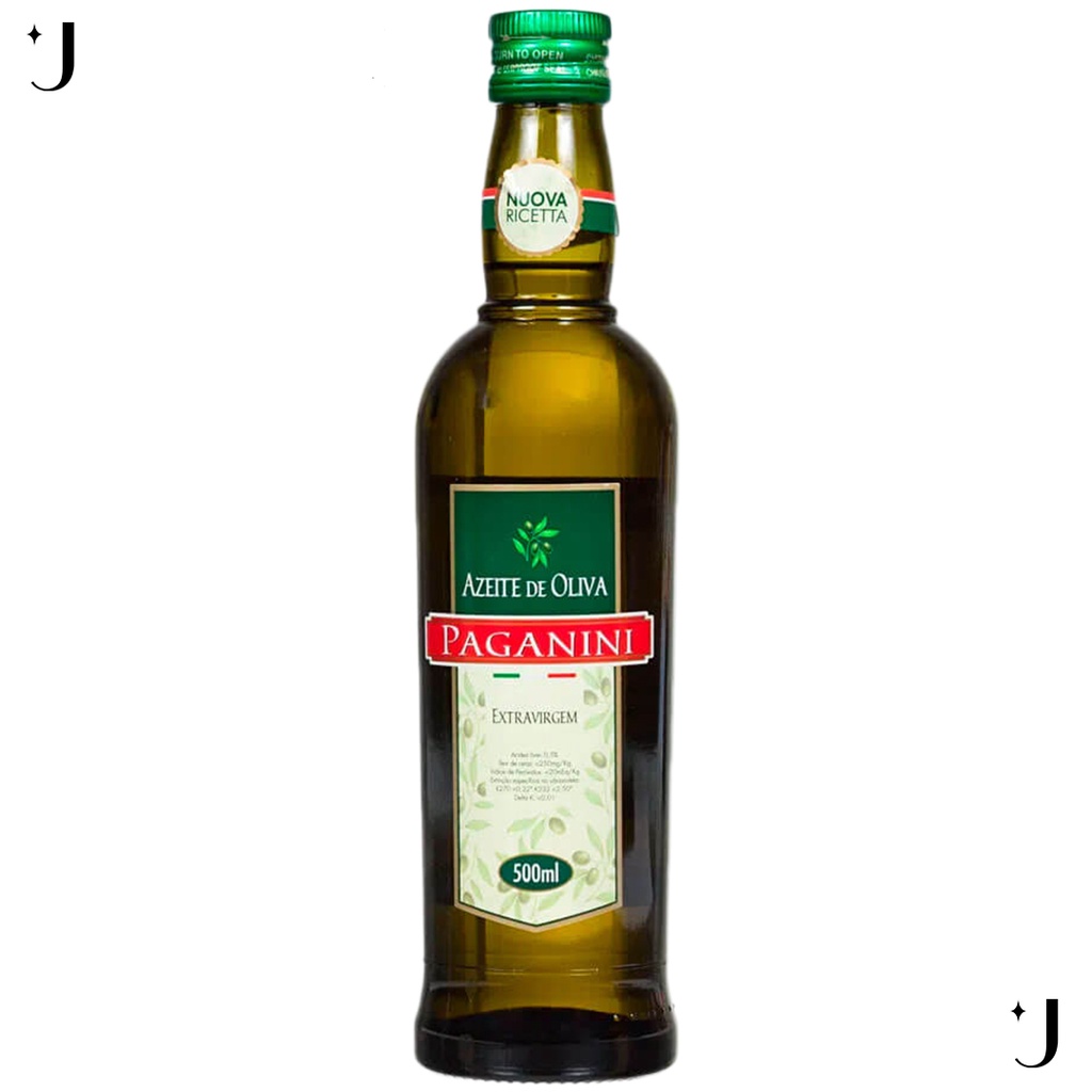 Azeite Italiano Extra Virgem De Oliva Paganini Vidro 500ml | Shopee Brasil