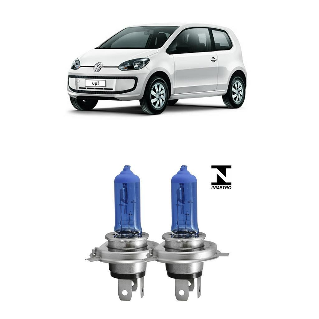 Kit Lampada Super Branca Vw Up 2014 2015 Farol Alto Baixo H4 | Shopee ...