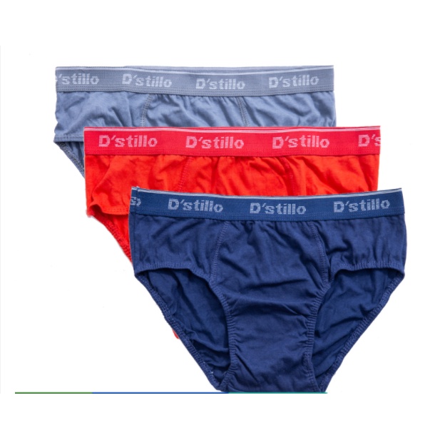 Kit 12 Cuecas Slip 100% algodão Tradicional DSTILLO | Shopee Brasil