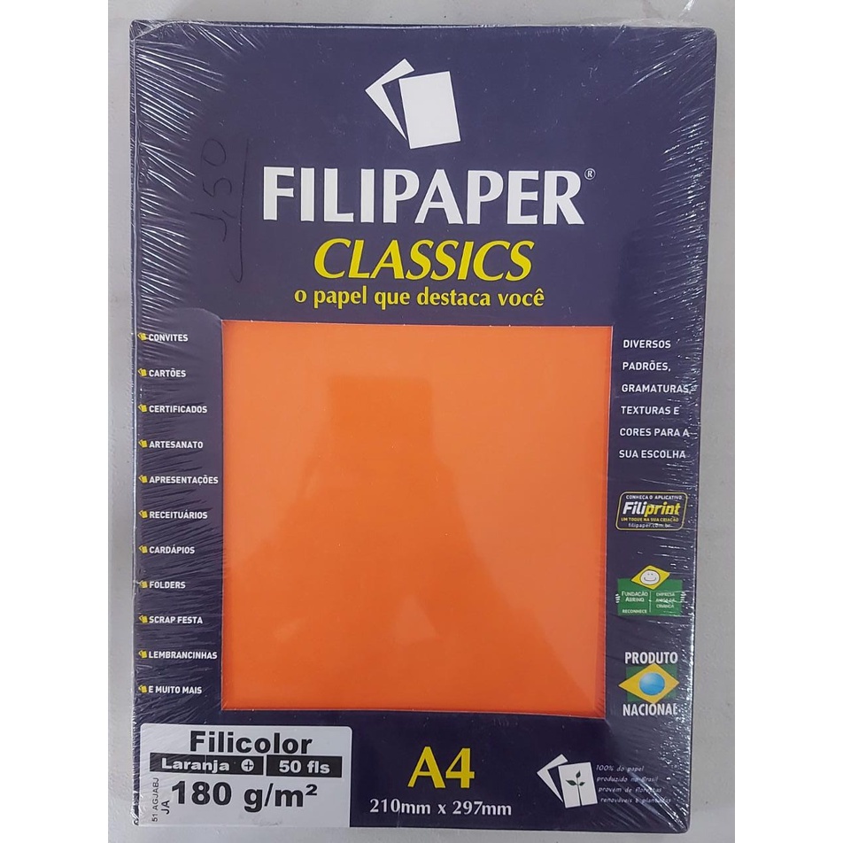 Papel Filipaper Classics 180g | Shopee Brasil
