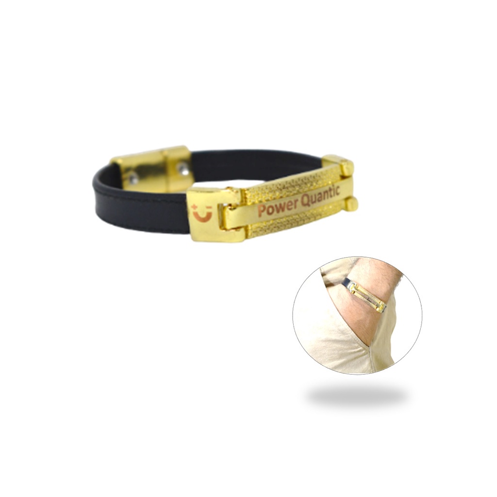 Pulseira Executiva Magnetica Power Quantic Dourada | Shopee Brasil