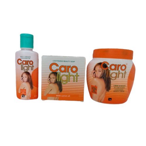 KIT CLAREADOR CARO LIGHT 3 produtos/1 creme 300ml, 1 sabonete 100g e 1 ...