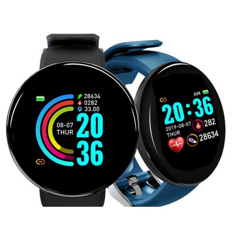 Relógio Smartwatch D18 Bluetooth Digital Inteligente D18 - Já no Brasil ...